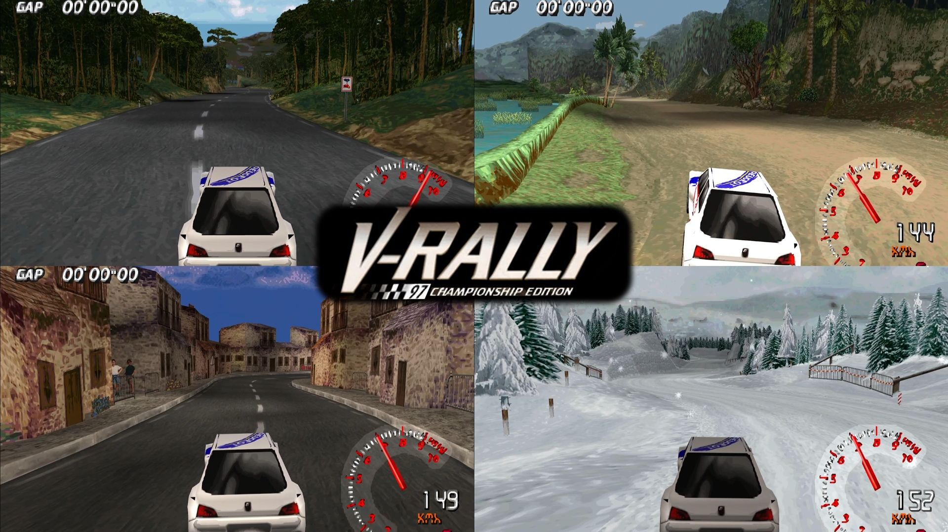 V-Rally: 97 Championship Edition (PS1) - Все Гоночные Трассы