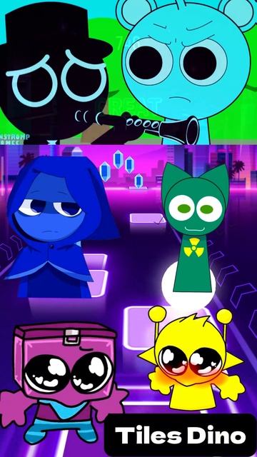 КТО ЛУЧШИЙ СПРУНКИ? уровень 104 - Мультики про Спрунке | МУЛЬТФИЛЬМЫ SPRUNKI в Tiles Hop