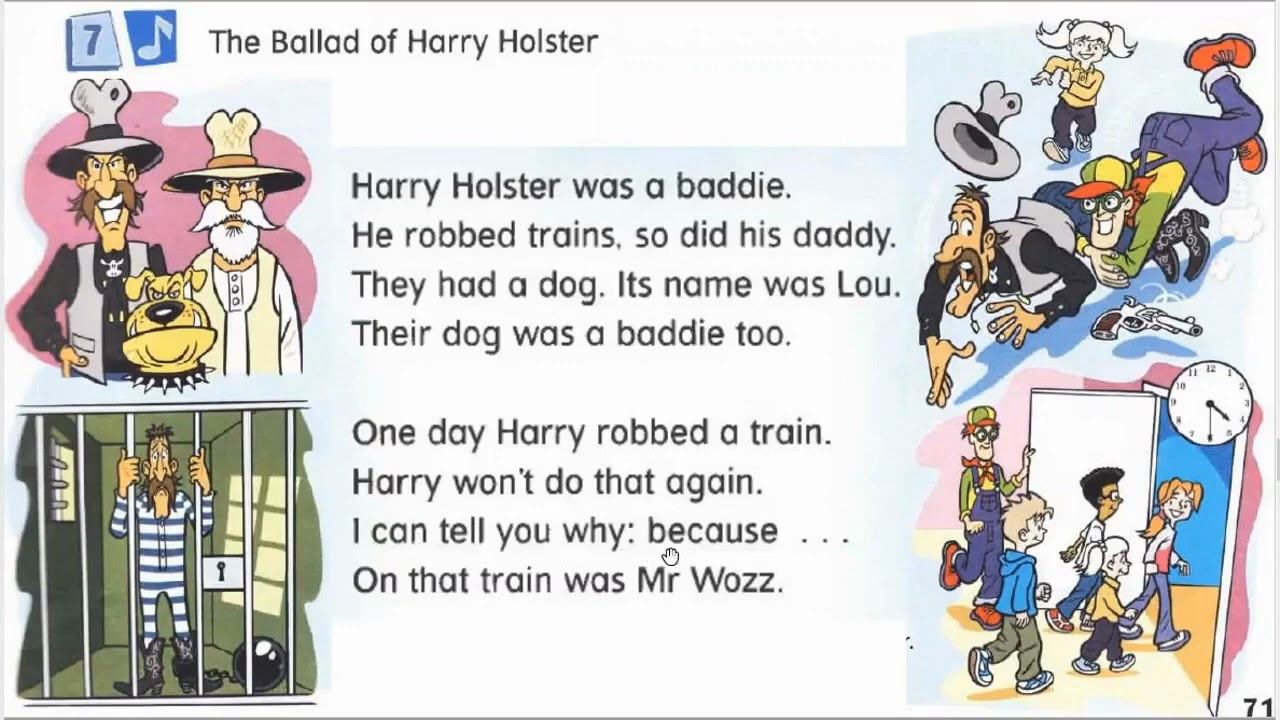 Pearson Excellent 2 Unit 14 The ballad of Harry Holster.