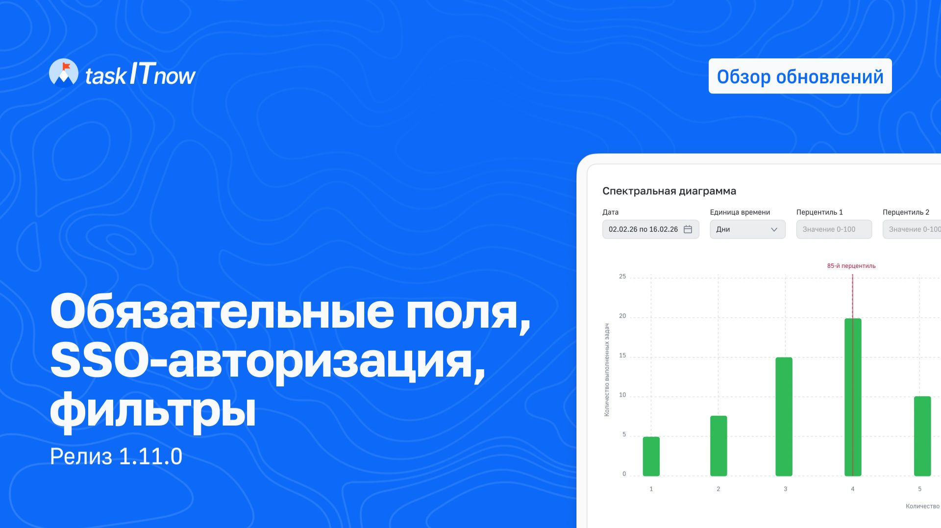 taskITnow 1.11.0 — настройка обязательных полей, фильтры и SSO-авторизация