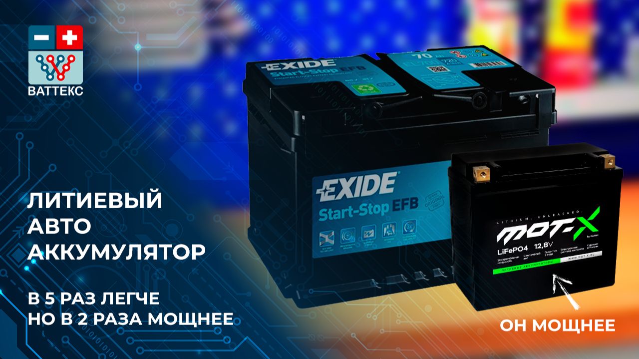 Авто аккумуляторы для автоспорта. Сравнение литиевых и свинцовых стартерных аккумуляторов для авто.