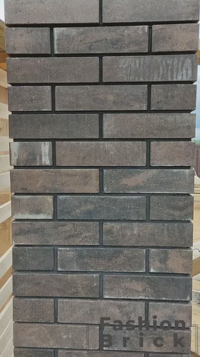 Черно коричневый кирпич ШВАРЦБРАУН Литос #чернокоричневыйкирпич #кирпичшварцбраун #кирпичлитоскупить