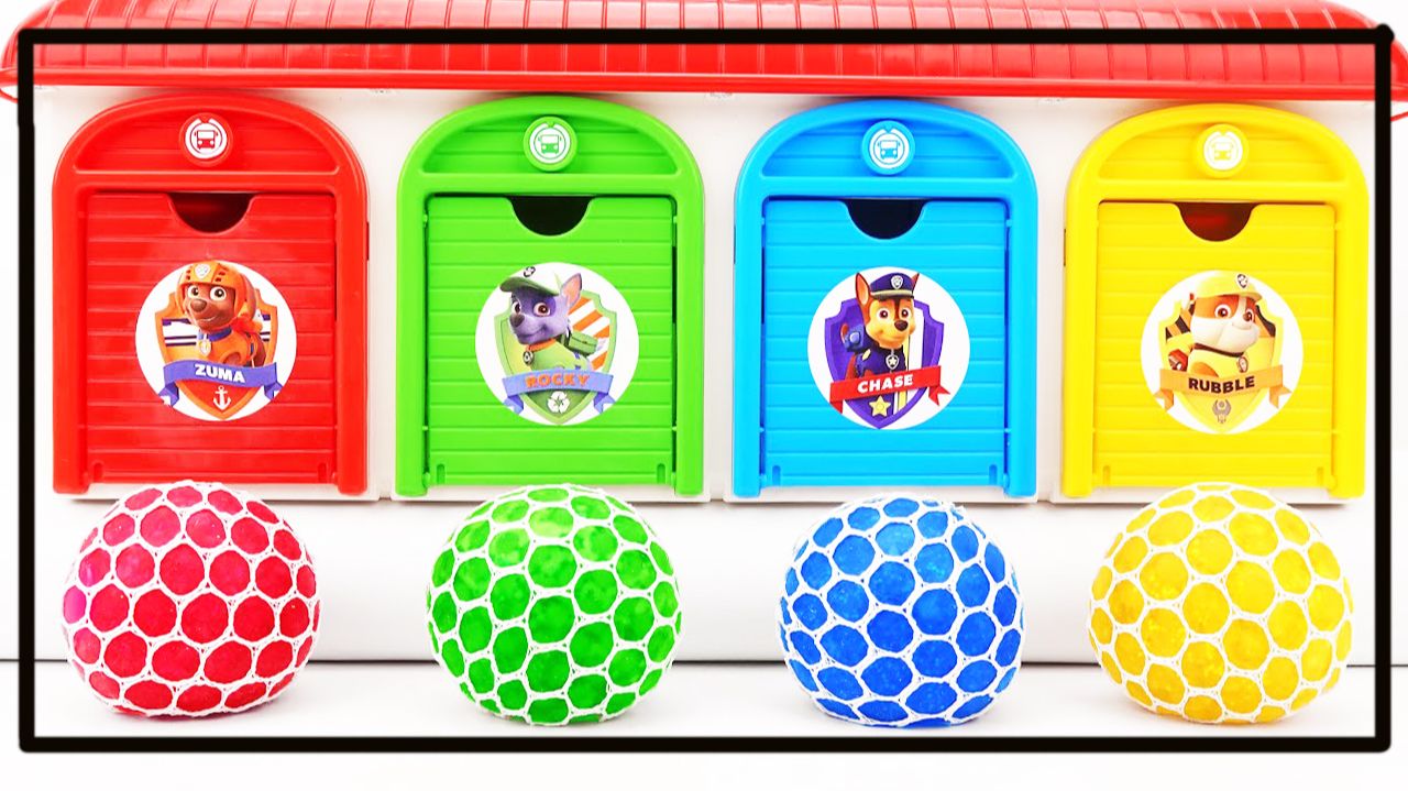 Мультики для детей. Разноцветные гаражи у Щенячьего патруля. Мультики для малышей смотреть онлайн
