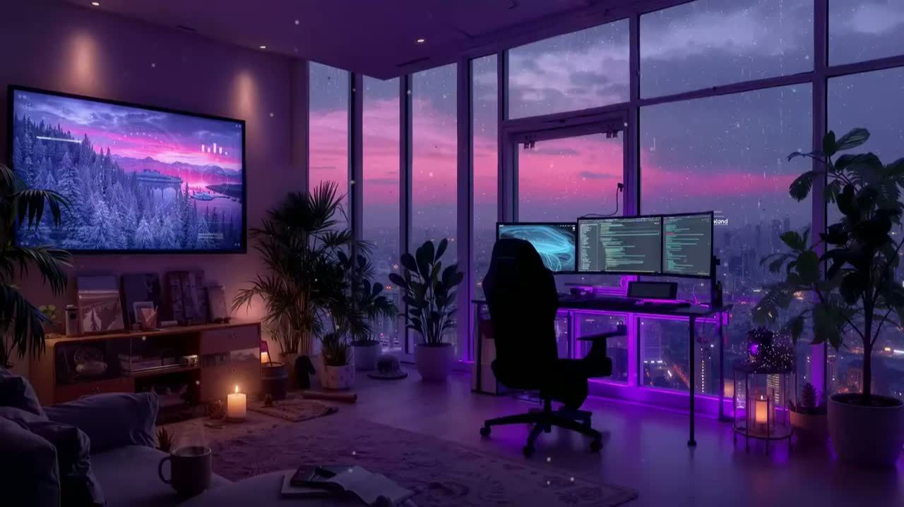 ☕☔️ [2 ЧАСА] Lo-Fi под дождём: Для учёбы, работы и фокуса