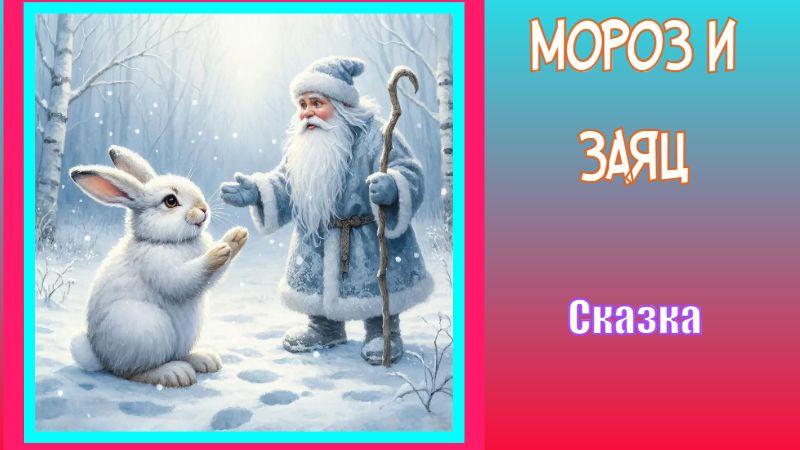 Мороз и заяц. Русская народная сказка. Мультик.