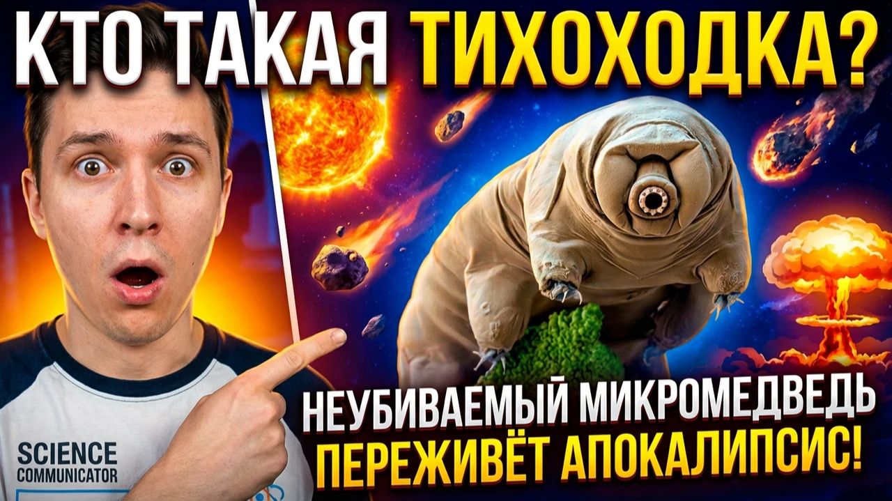 Кто такая тихоходка — и почему этот неубиваемый микромедведь переживёт даже апокалипсис