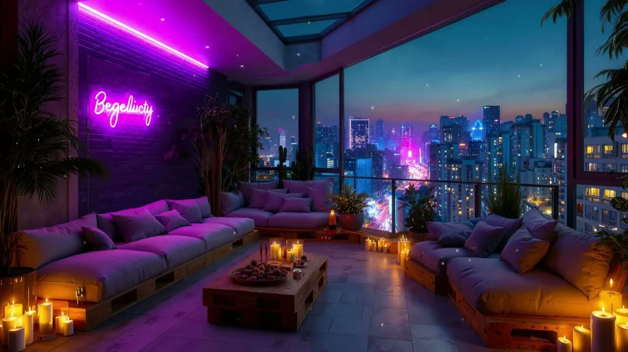 🌃✨ [1,5 ЧАСА] Lo-Fi под дождём: Огни города — музыка для глубокого сна и расслабления