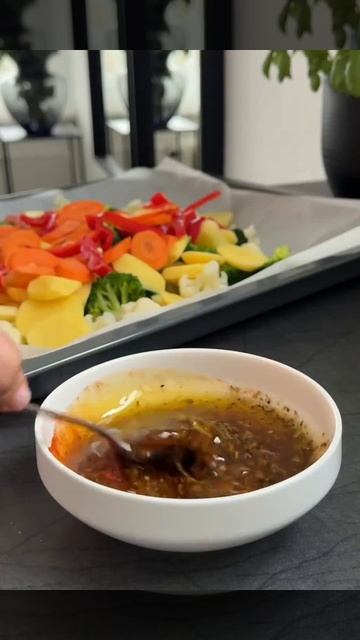 Овощи запечённые в духовке, ужин за 20 минут