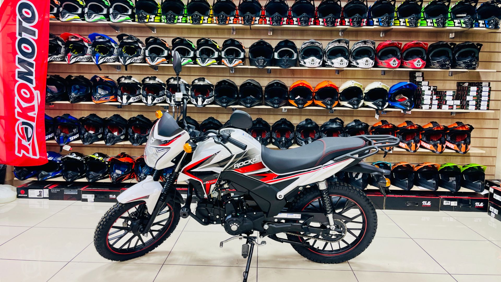 Мопед ROCKOT ALPHA CITY (белый глянцевый)