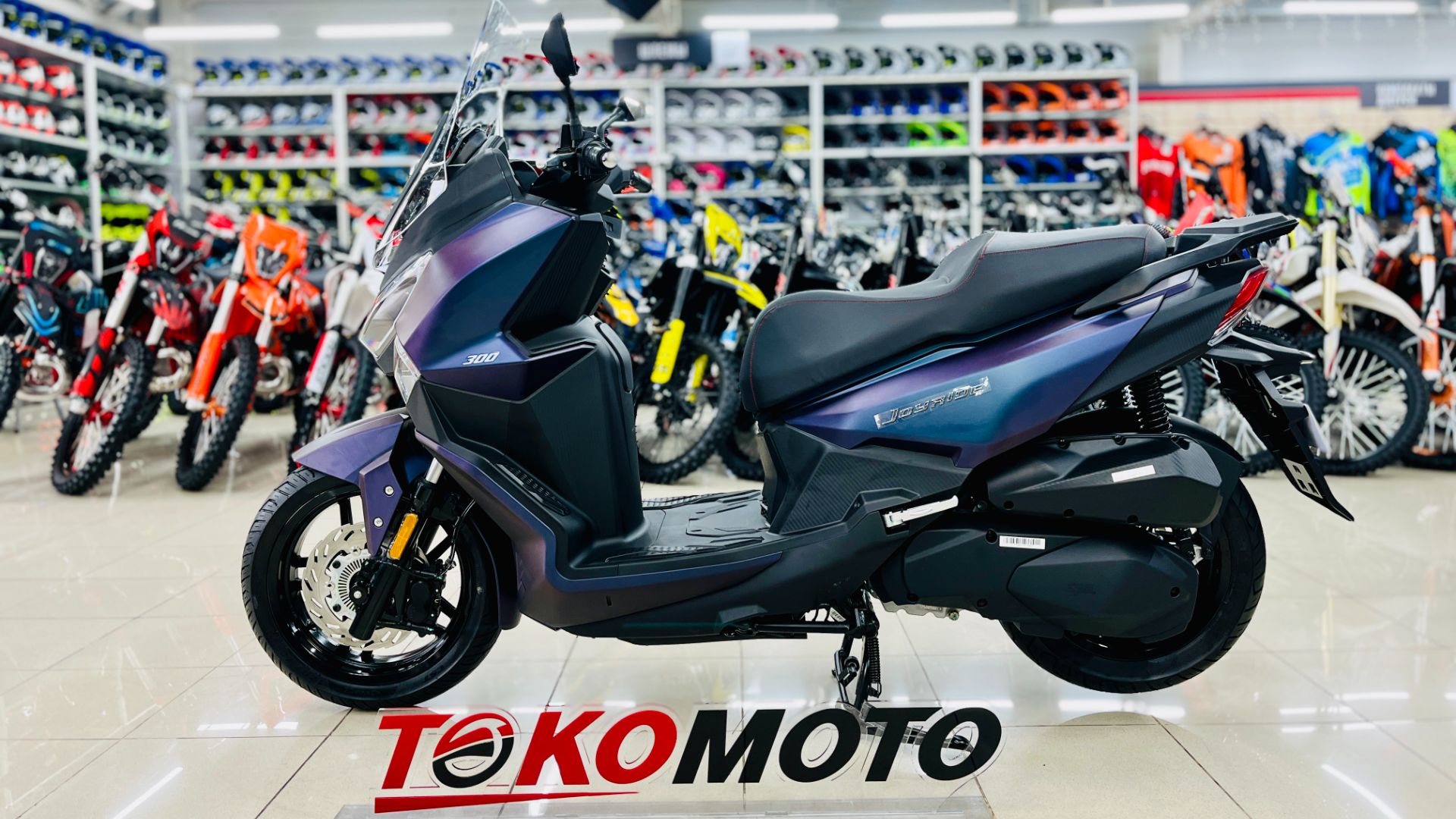 Максискутер SYM Joyride 300 Хамелеон Синий(тм) ВИДЕО