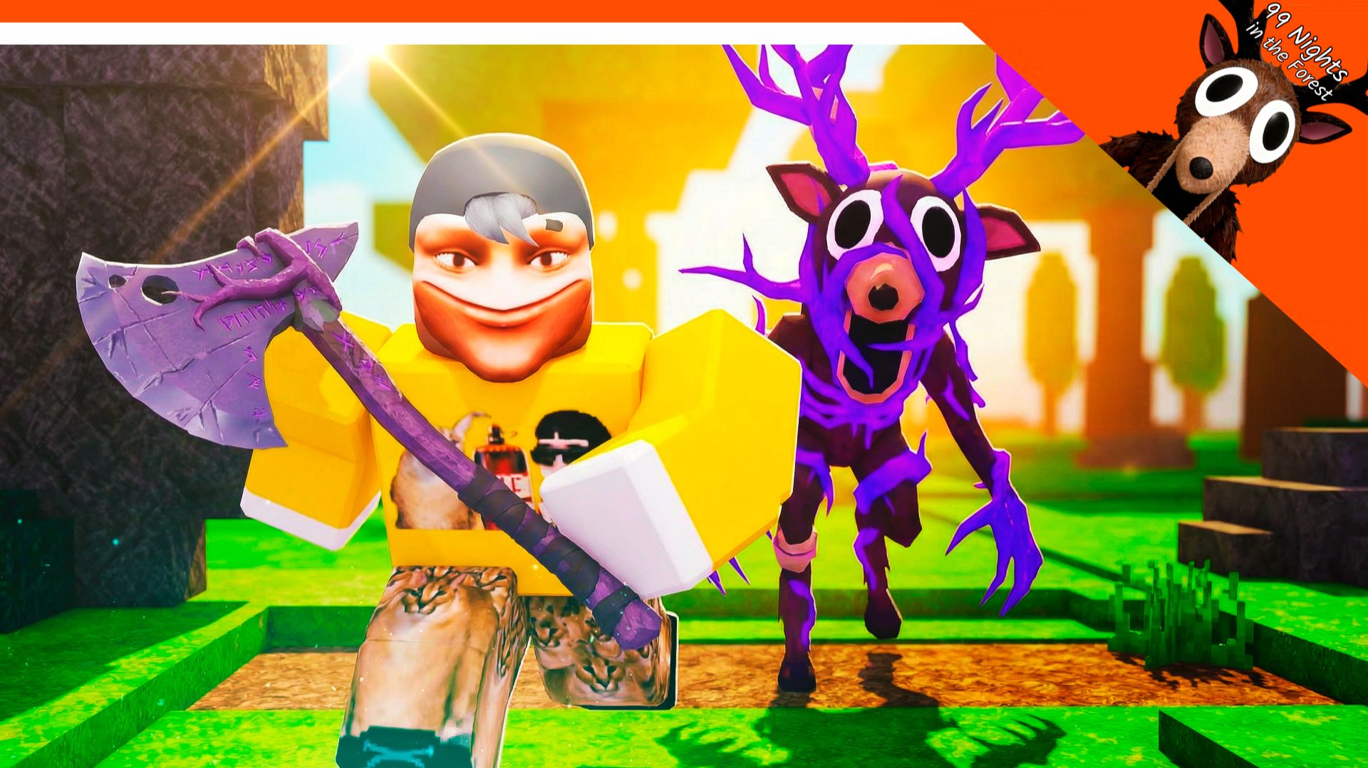 🔥 ИМБА НОВЫЙ МЕТАТЕЛЬНЫЙ ТОПОР В 99 НОЧЕЙ В ЛЕСУ ХАРДКОР!🔥 99 NIGHTS IN THE FOREST