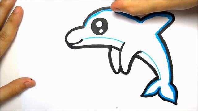 Как нарисовать Дельфина