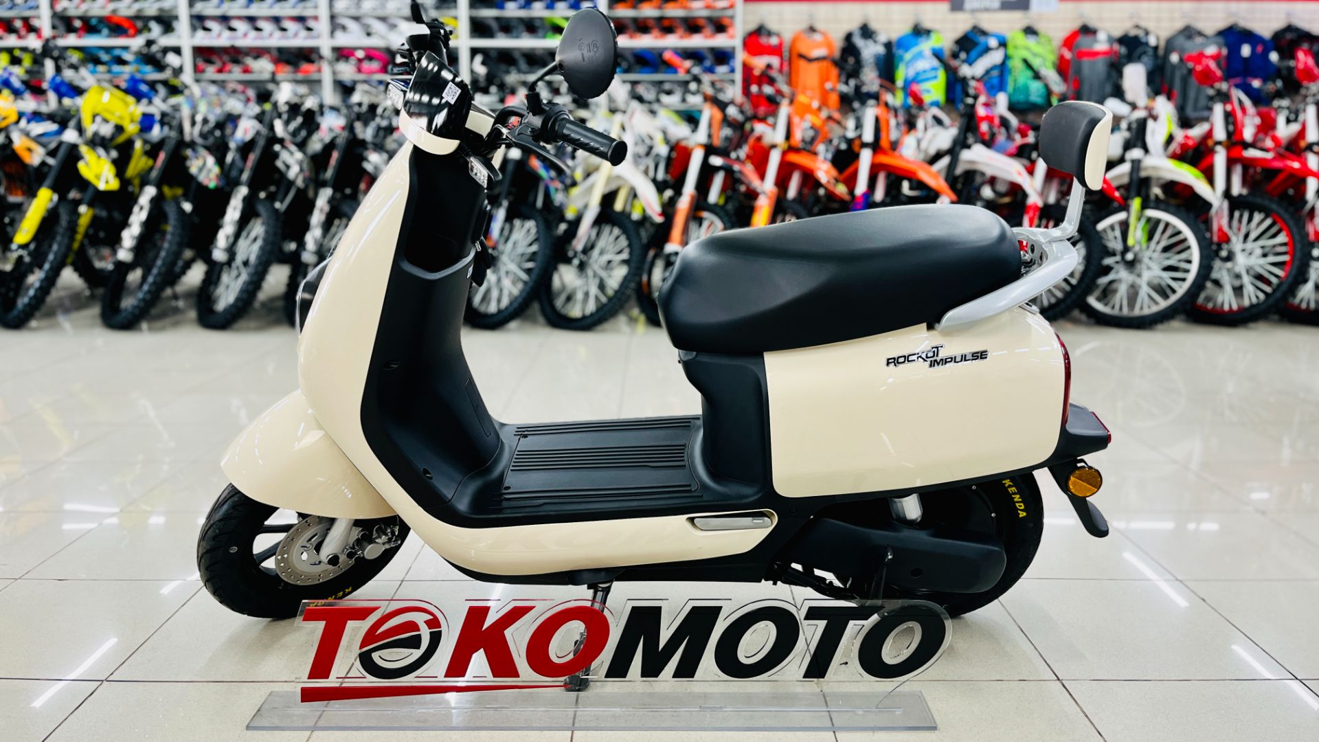 Электрический скутер ROCKOT IMPULSE (бежевый) (1)