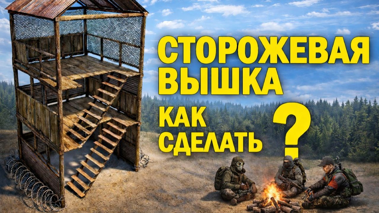 КАК ПОСТРОИТЬ СТОРОЖЕВУЮ ВЫШКУ DAYZ СОВЕТЫ ДЛЯ НОВИЧКОВ