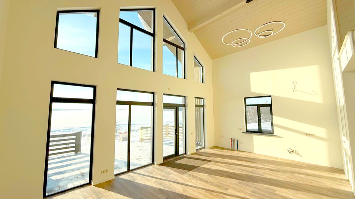 Дом 155м2  в стиле Барнхаус с видовым участком в посёлке Прибрежный Парк