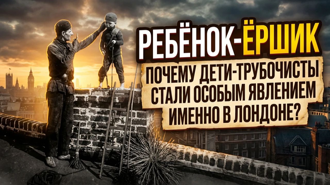 Ребёнок-ёршик почему дети-трубочисты стали особым явлением именно в Лондоне