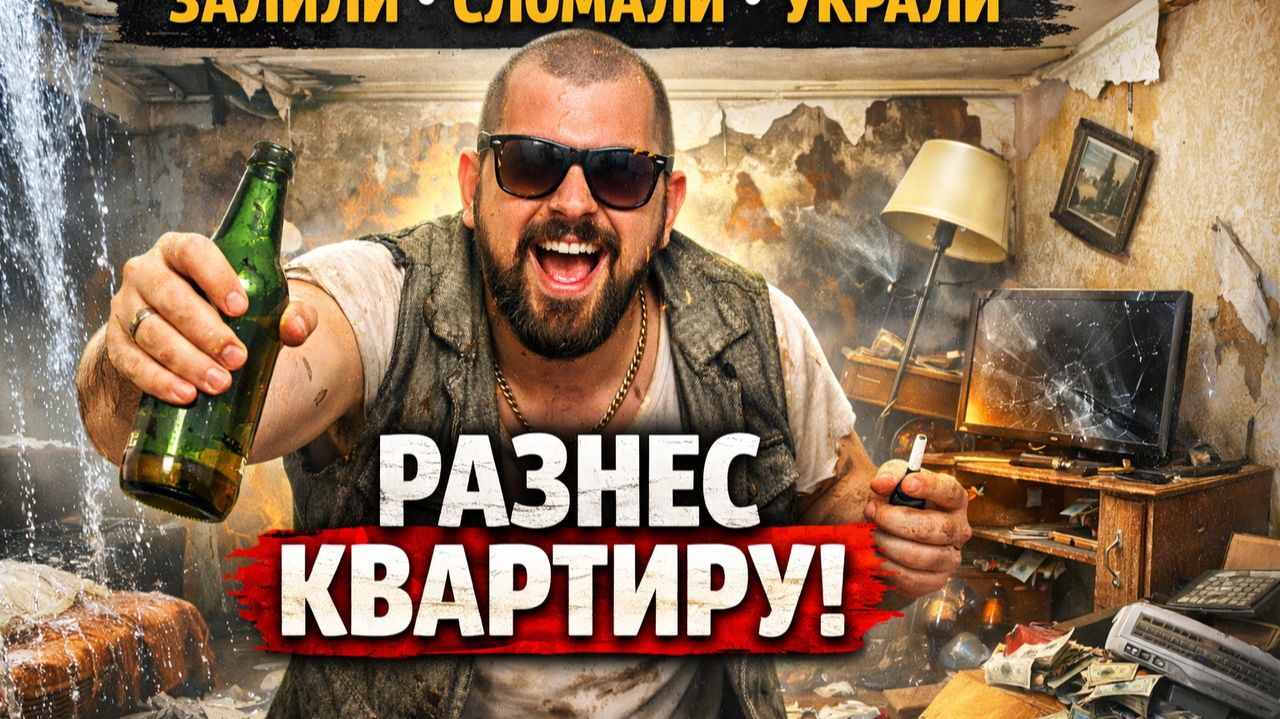 КАК УНИЧТОЖИТЬ КВАРТИРУ за один месяц? ЗАЛИЛИ, СЛОМАЛИ, УКРАЛИ! Лайфхаки от БЕШЕНЫХ квартирантов!