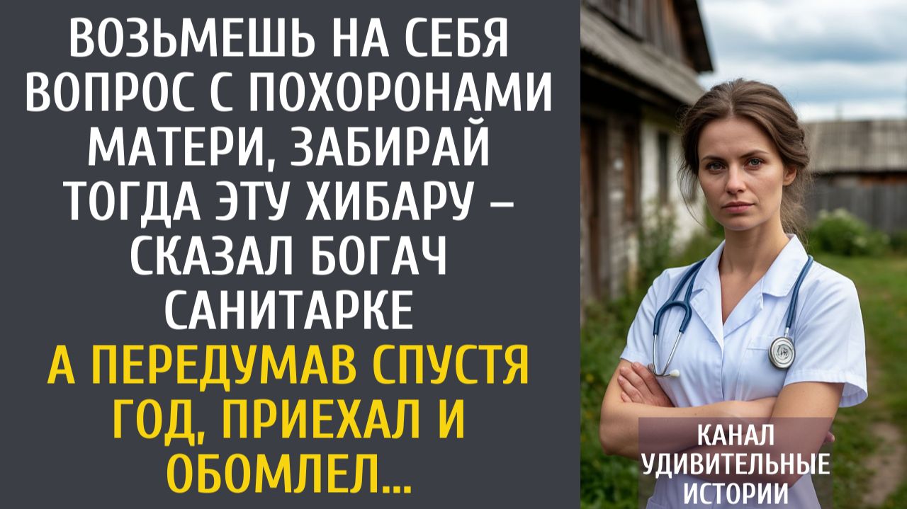 Истории из жизни: Возьмешь на себя похороны матери, забирай тогда хибару – сказал богач санитарке…