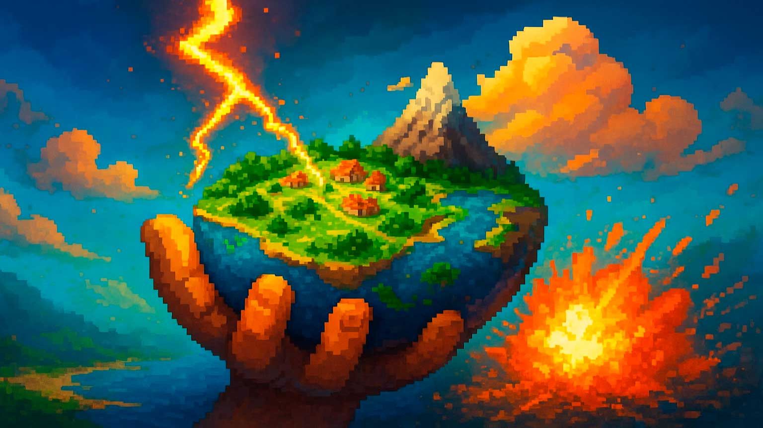 💥 «Пикселизация» — Стань Богом! Разрушай, созидай, управляй ⚡