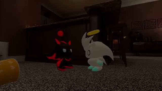 Movie Sonic, Movie Shadow and Movie Silver Turn Into Chao In VRCHAT_! (360p)