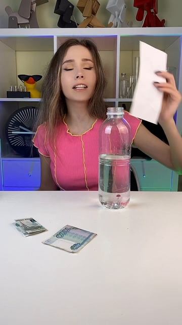 Пробка из тенисного шарика #физика #спорим