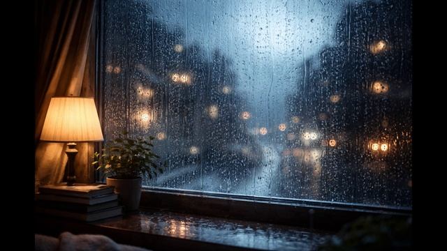 Сильный дождь за окном – звуки для глубокого сна – 3 часа