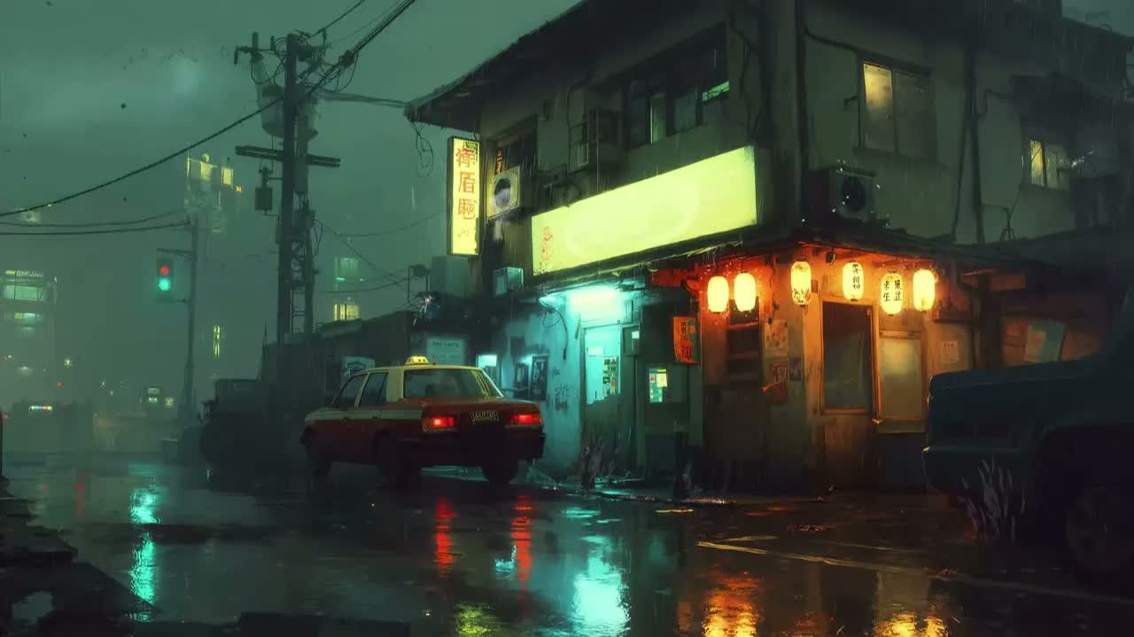 🗾🌧️ [3 ЧАСА] Огни Токио: дождливый Lo-Fi для учёбы и сна