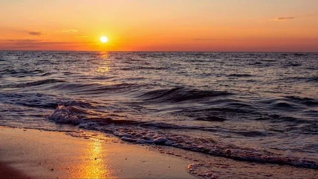 Дыхание заката на берегу моря