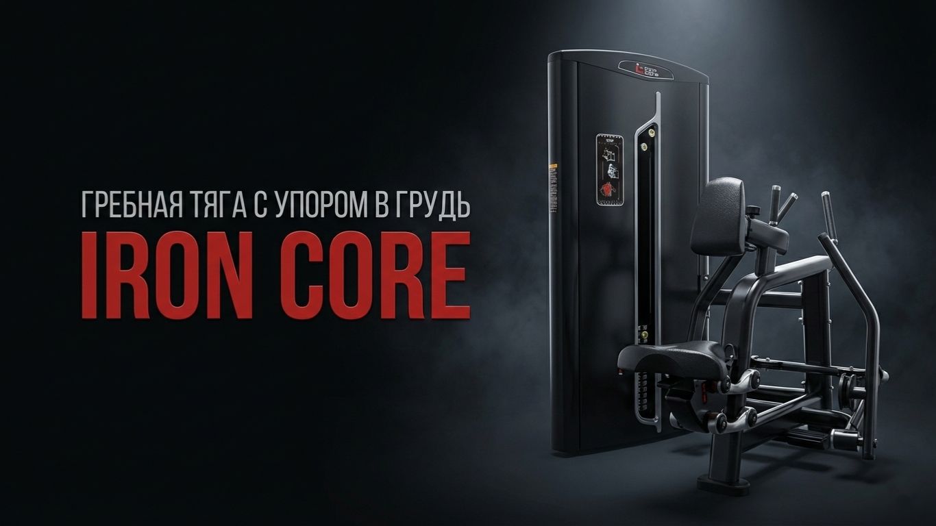 Гребная тяга с упором в грудь IRON CORE СЕРИЯ BLACK FORCE BF07