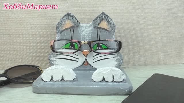 Подставка  своими руками для телефона и очков.  ХоббиМаркет