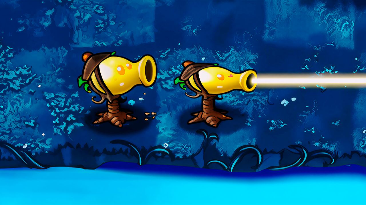 PvZ Fusion 3.4 В Обновлении Появилось Новое Растение: Светящийся Горохострел !