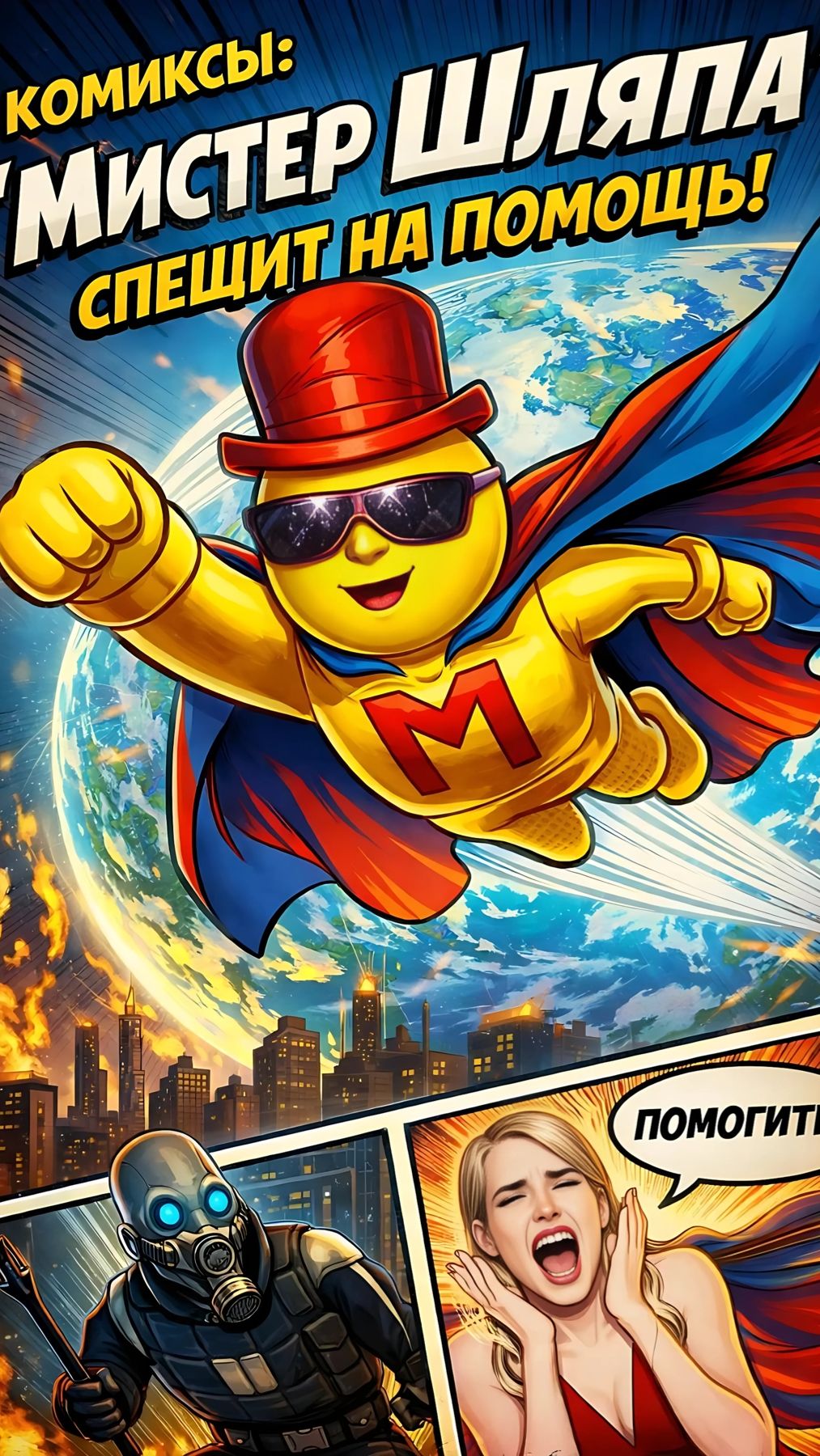 Комиксы. Анонс. Мистер Шляпа. Шоу. Сказка. Рассказ. Юмор. Шутки. Приколы. Скетч. Анекдоты. Рисунки.