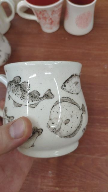 Подглазурная деколь Рыбы Яркерамист