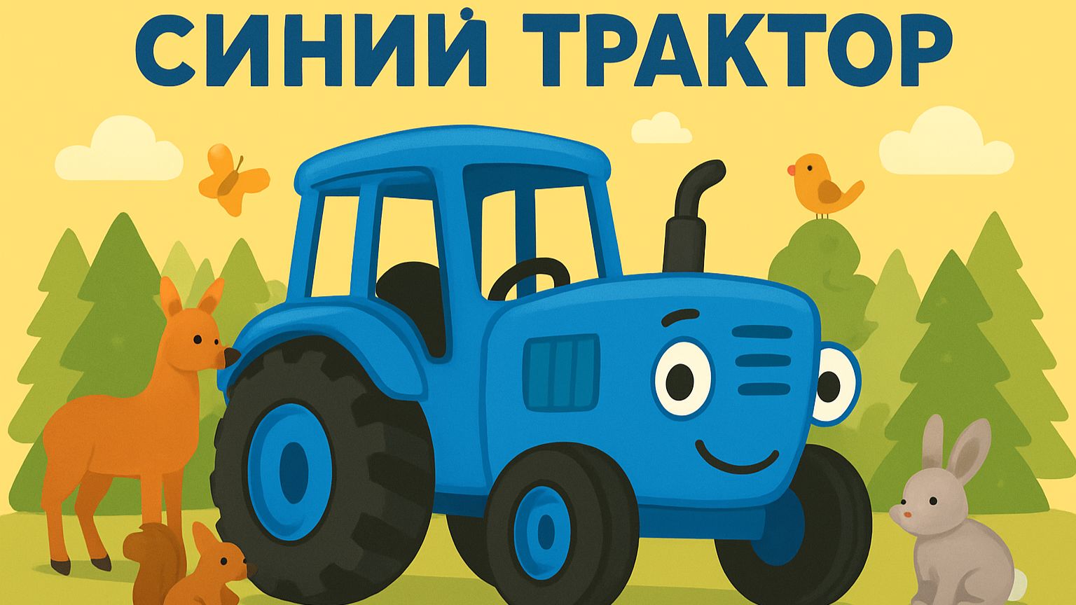 СИНИЙ ТРАКТОР - Все-все песенки для детей - Мегасборник - Мультики-песенки.