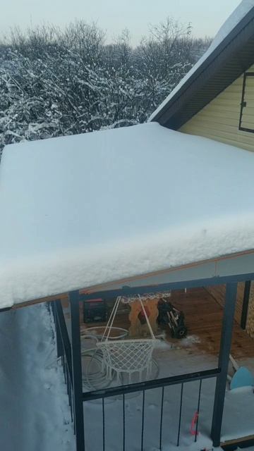 Если не чистить снег с крыши и навесов