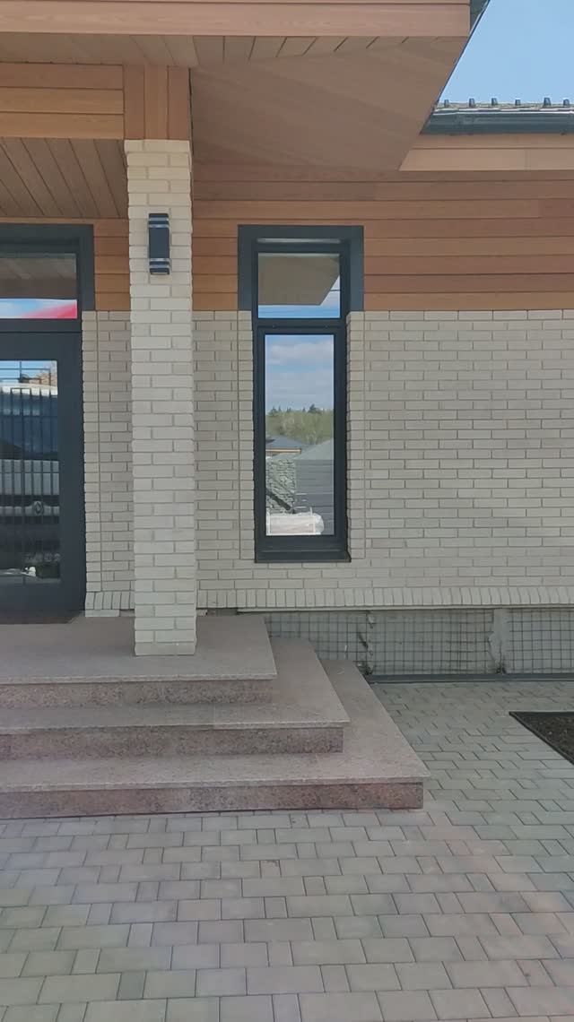 Белый фасад дома КОЛОТЫЙ кирпич Андреевский купить #белыйкирпичкупить #белыйфасад #андреевскийкирпич