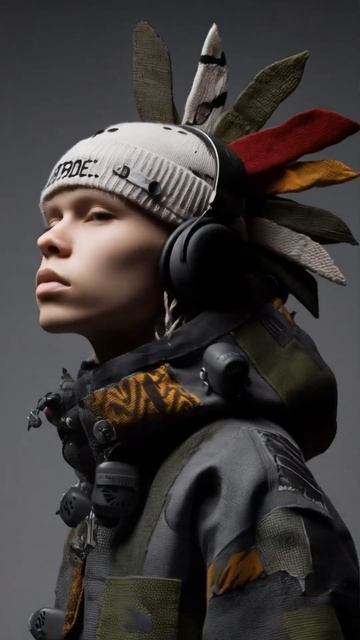 Pika Keyframe Future Punk Fashion short #midjourney #aiart #beats-(1920p24)