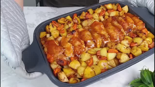 Картошка с курицей Готовлю и едим Три дня Это просто приготовить