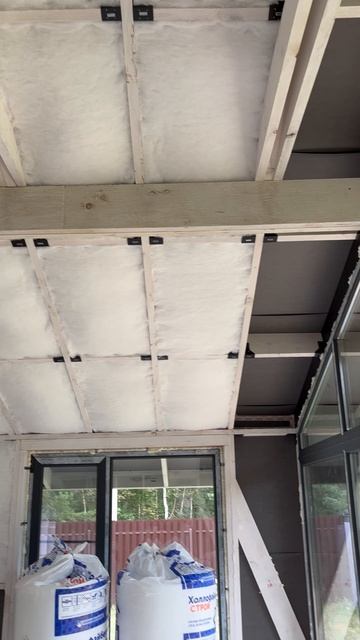 Утепление каркасного дома утеплителем Холлофайбер Строй