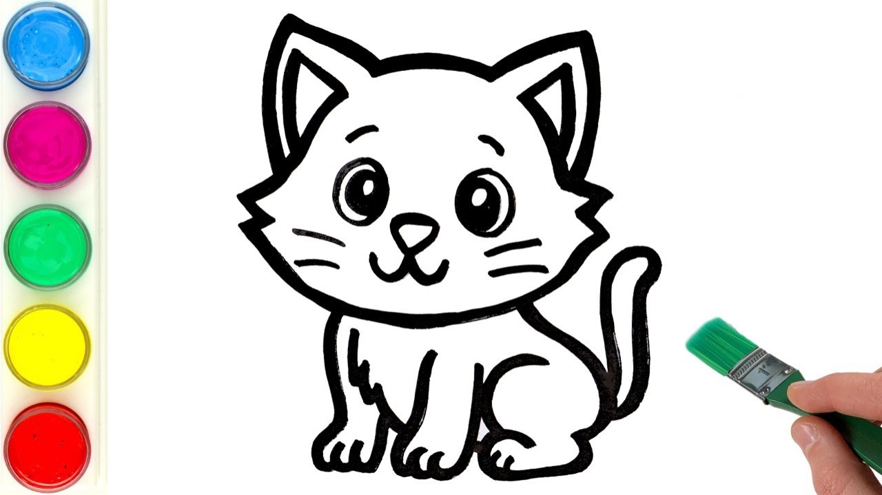 Мультик раскраска для детей и малышей. Новый сборник рисунков. Как нарисовать домашних животных