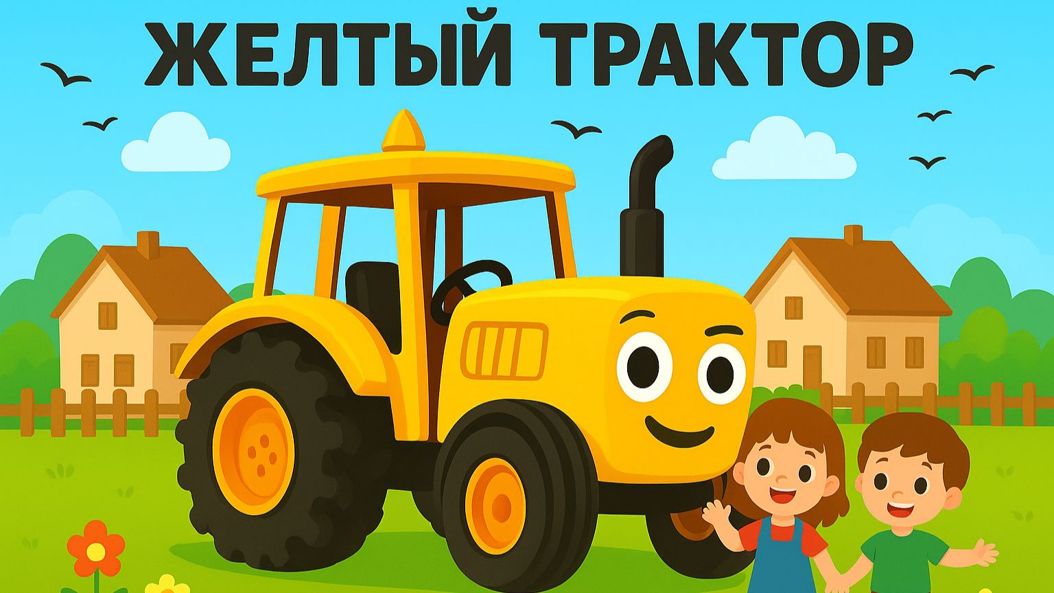 ЖЕЛТЫЙ ТРАКТОР - Все-все песенки для детей - Мегасборник - Мультики-песенки.