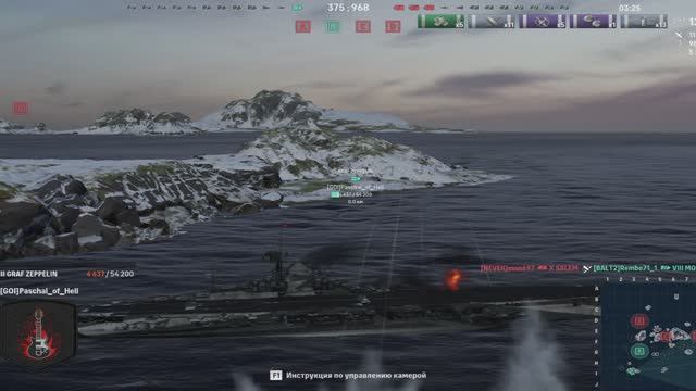 Мир кораблей (World Of WarShips).Крейсер Callenburgh+Линкор Корнилов