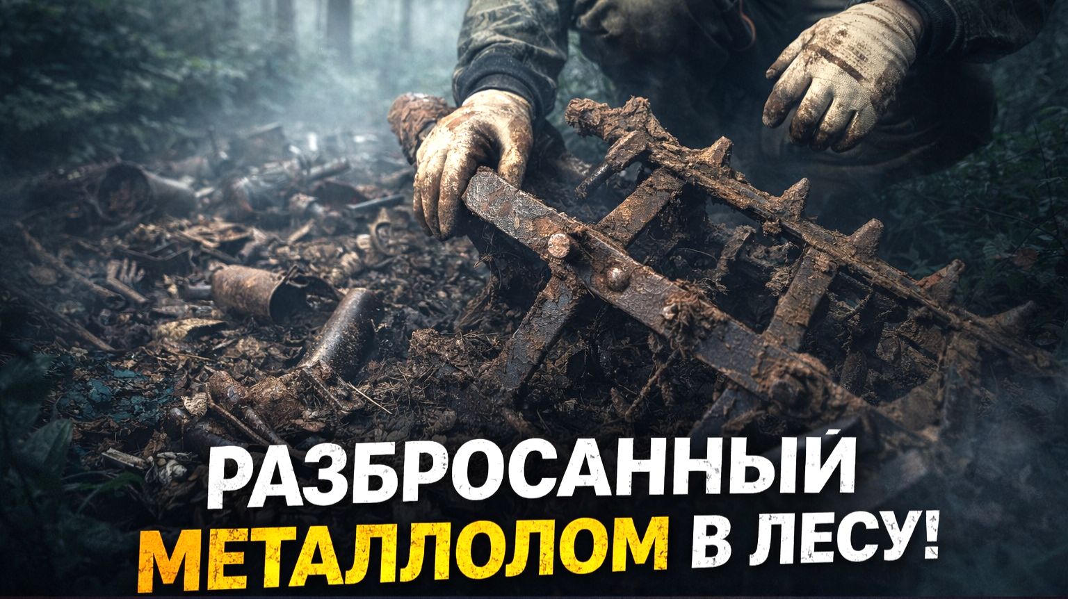 НАТКНУЛИСЬ НА РАЗБРОСАННЫЙ МЕТАЛЛОЛОМ В ГЛУХОМ ЛЕСУ. За раз не увести!