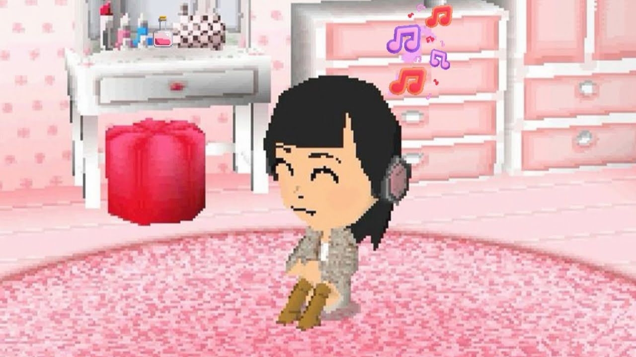 in your living room, just enjoying with nintendo chill music BGM