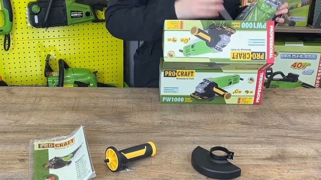 Углошлифовальная машина PW1000 PROCRAFT 1000Вт