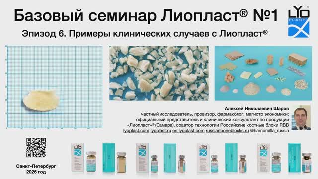 Эпизод 6. Примеры клинических случаев с Лиопласт