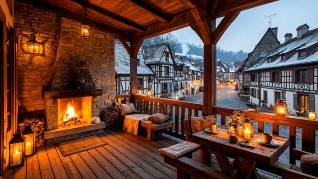 Зимняя ночь в старой деревне | Relax Ambient