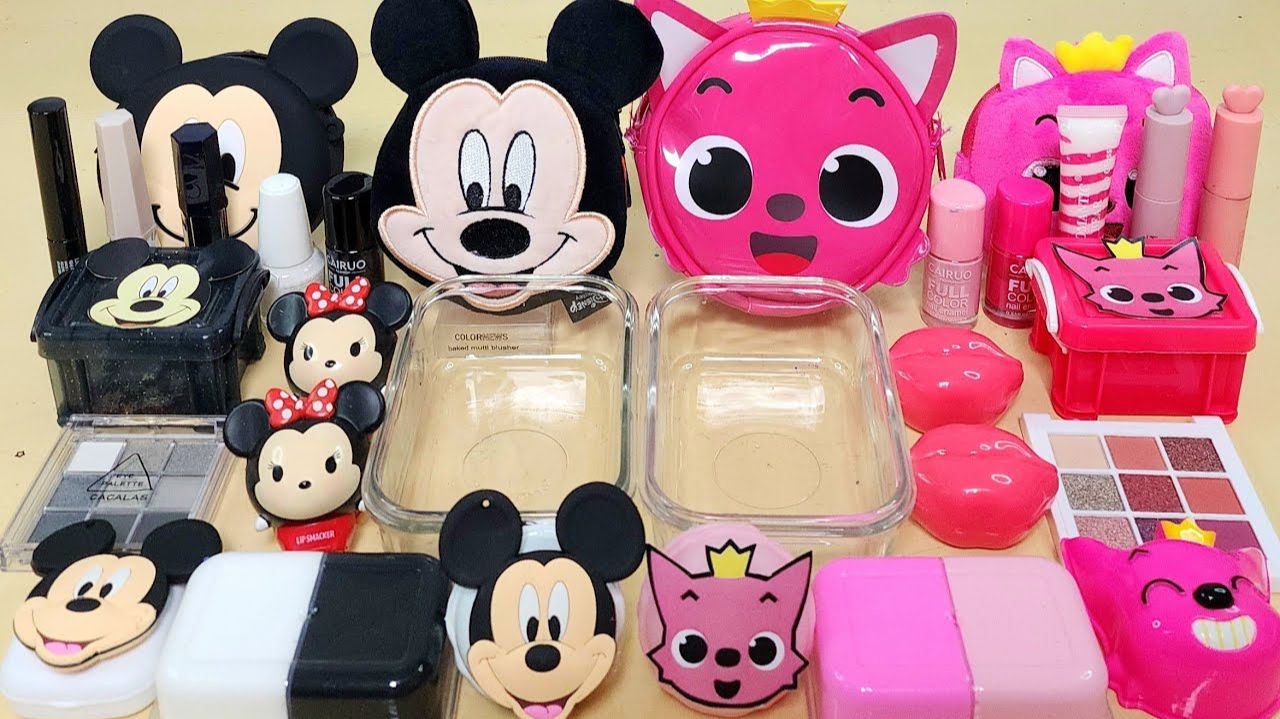 АСМР Мики Маус и Пинг Фонг, Смешивают  Увлекательные Слаймы