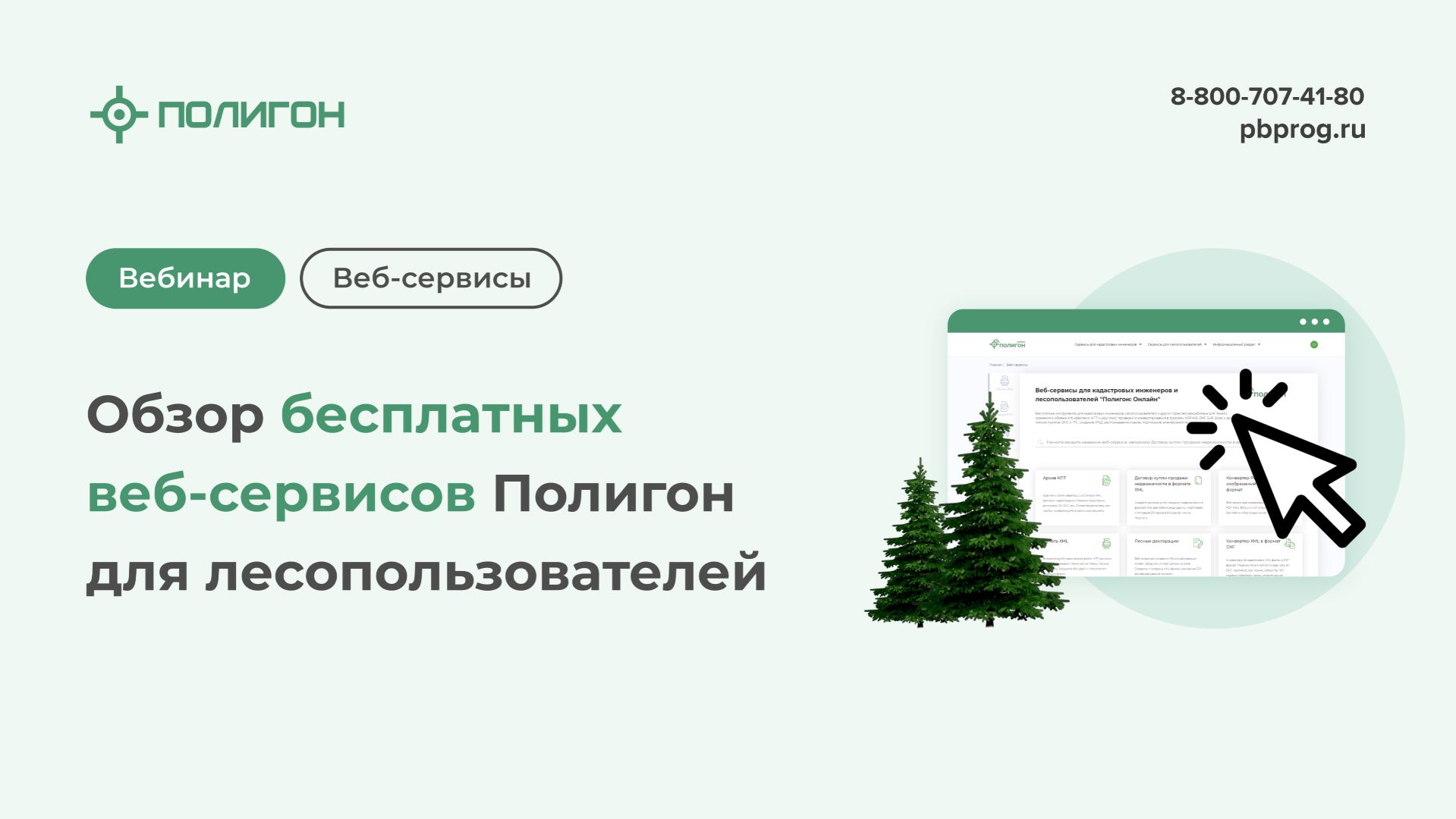 Обзор бесплатных веб-сервисов Полигон для лесопользователей