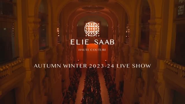 Показ женской коллекции Elie Saab осень-зима 2023-2024